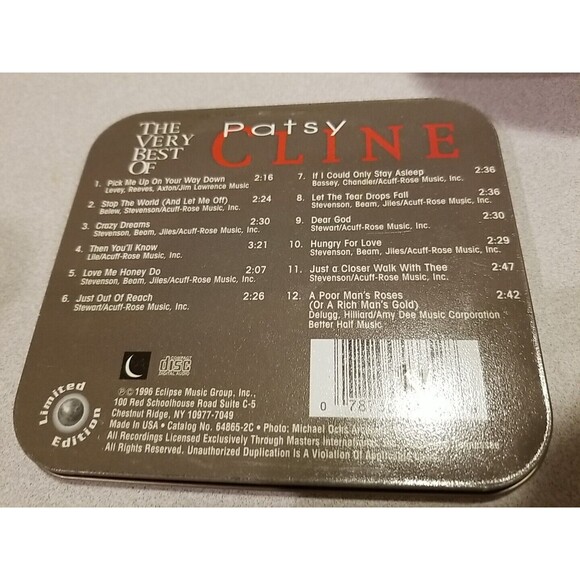 Media | The Very Best Of Patsy Cline Cd Tin Box Vol 1 Greatest Hits ...